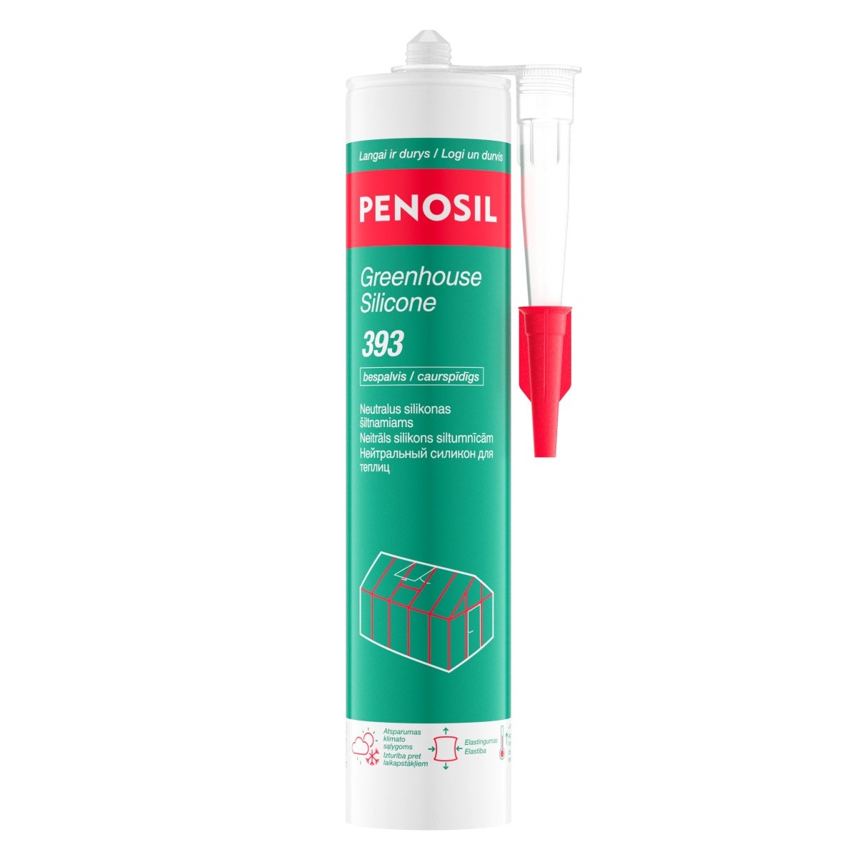 Penosil Greenhouse Silicone 393 Silikona hermētiķis siltumnīcām ...